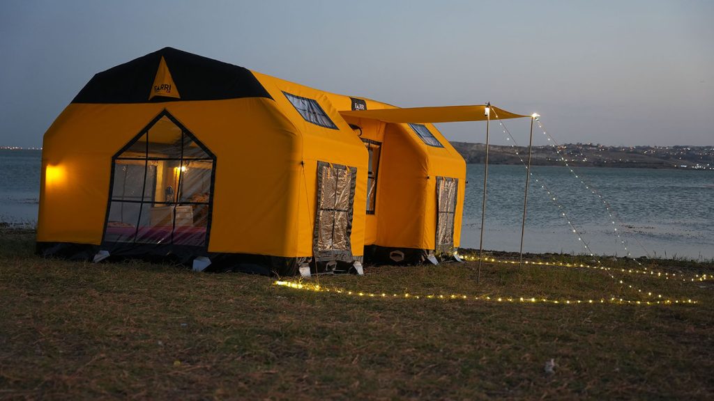 Farri Outdoor Space Capsule Inflatable Tent – 16 m² | 12-14 Person | 4 ...