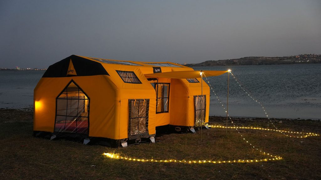 Farri Outdoor Space Capsule Inflatable Tent – 16 m² | 12-14 Person | 4 ...